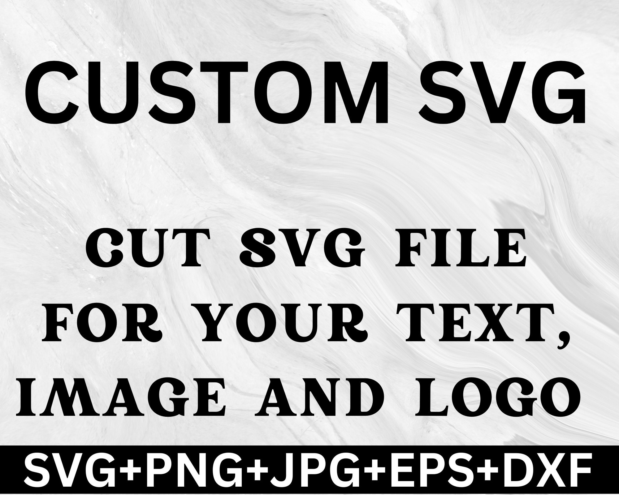 Custom SVG for Your Text, Create Your Own Design, Custom Design Listing ...