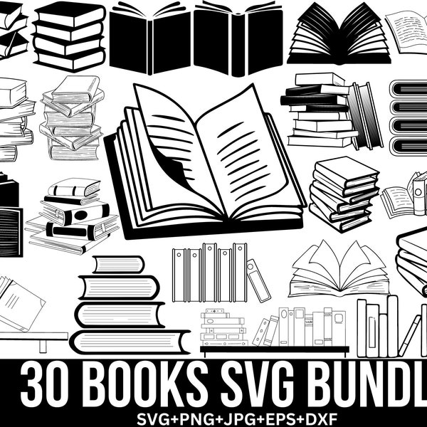 Book Svg - Etsy