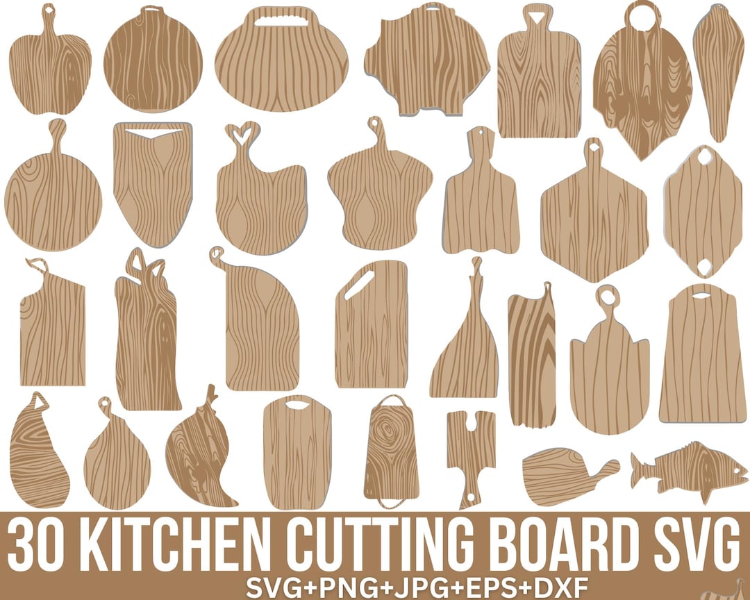 Cutting Board Svg Bundle, Charcuterie Board Svg, Board for Bread ...