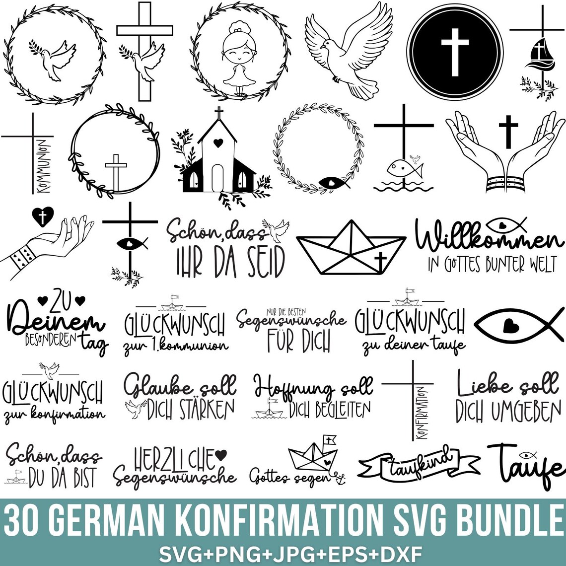 Confirmation Svg Bundle, Confirmation Invitation Svg, Christian Svg ...
