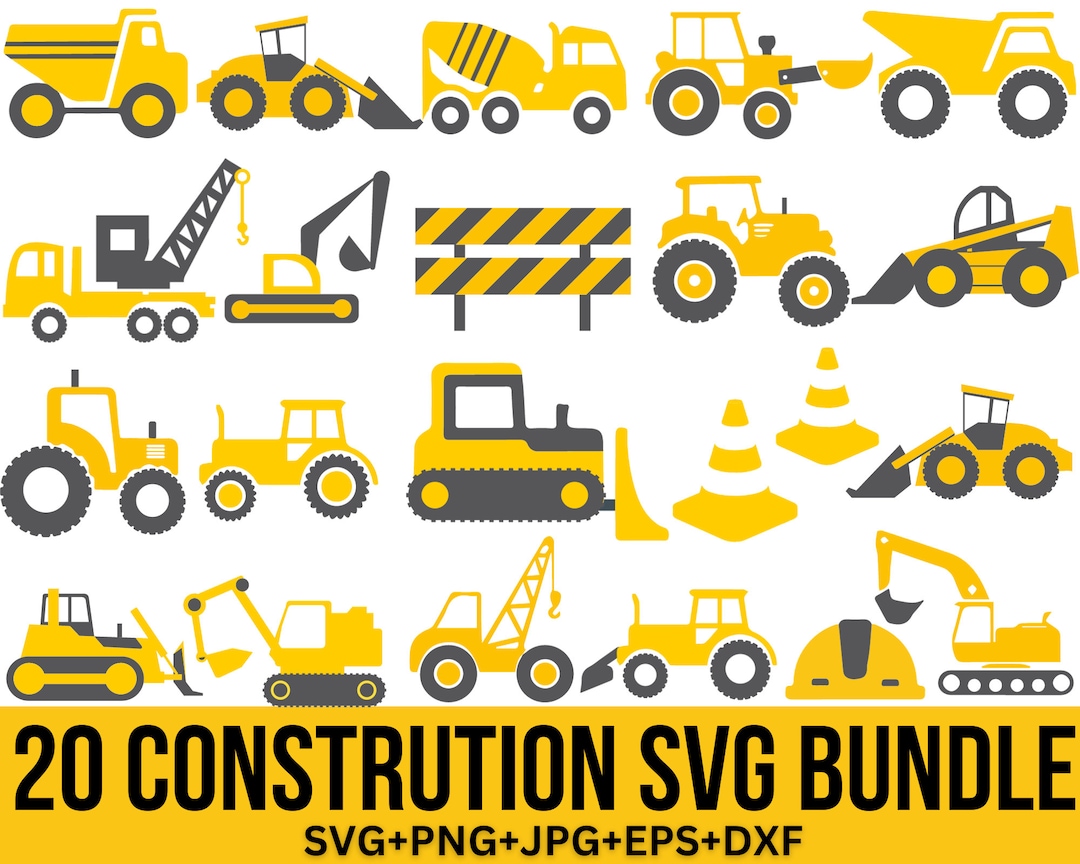 Construction SVG Bundle, Construction Trucks SVG, Birthday Boy Svg ...