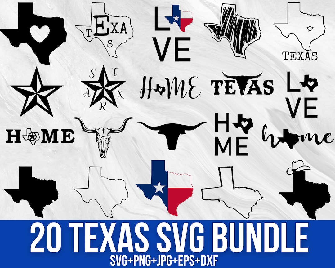 Texas SVG Bundle, Texas State Svg, Texas Outline SVG, Texas Flag Svg ...