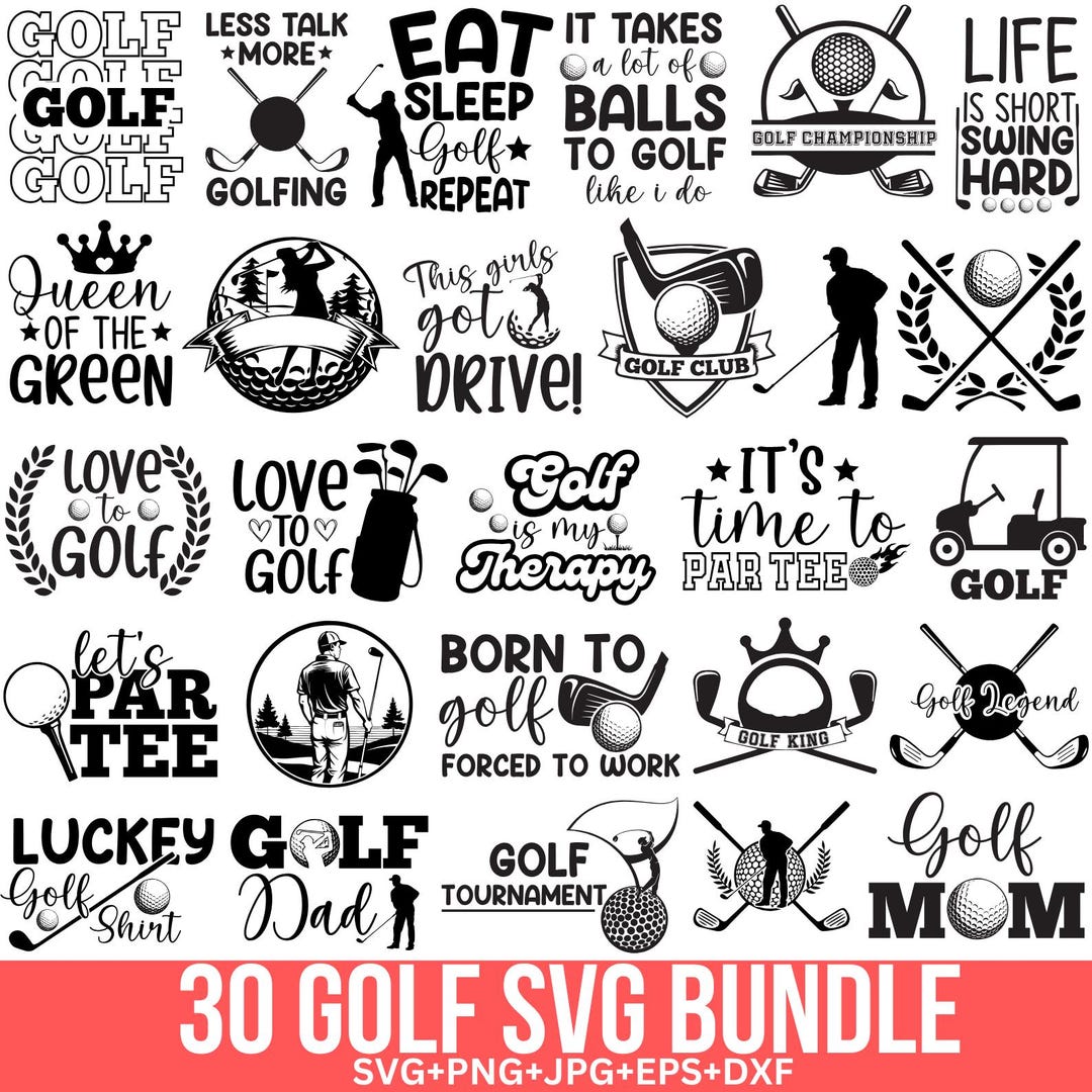 Golf Svg Bundle, Golf Quotes Svg, Golf Monogram Svg, Golf Club Svg ...