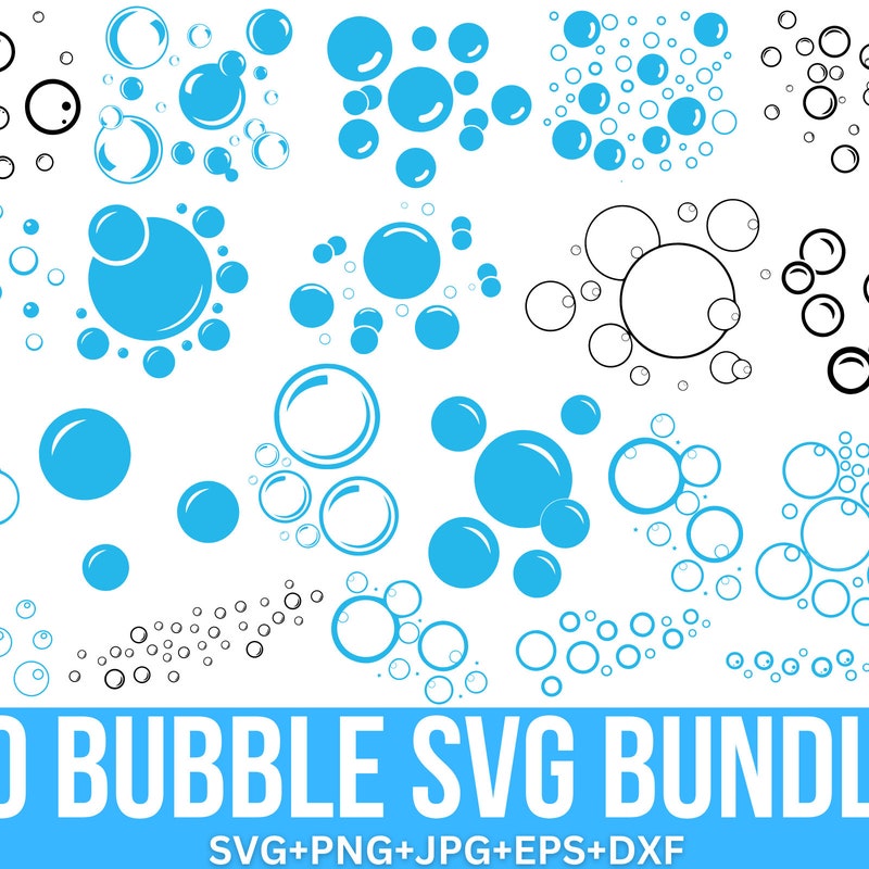 Bubbles Svg - Etsy