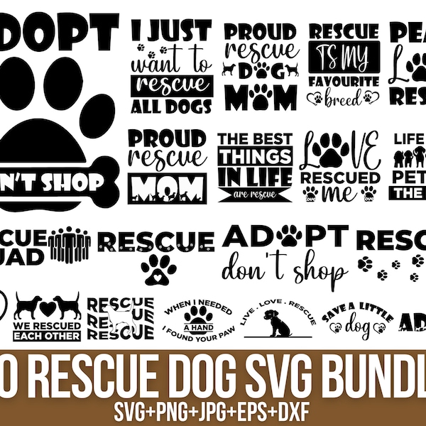Rescue Dog - Etsy