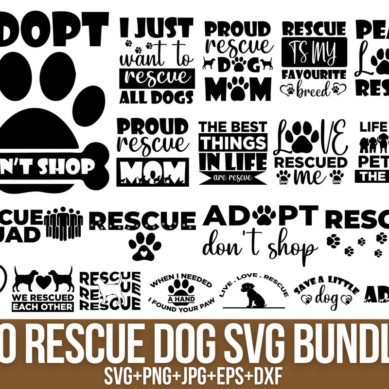 Rescue Dog - Etsy