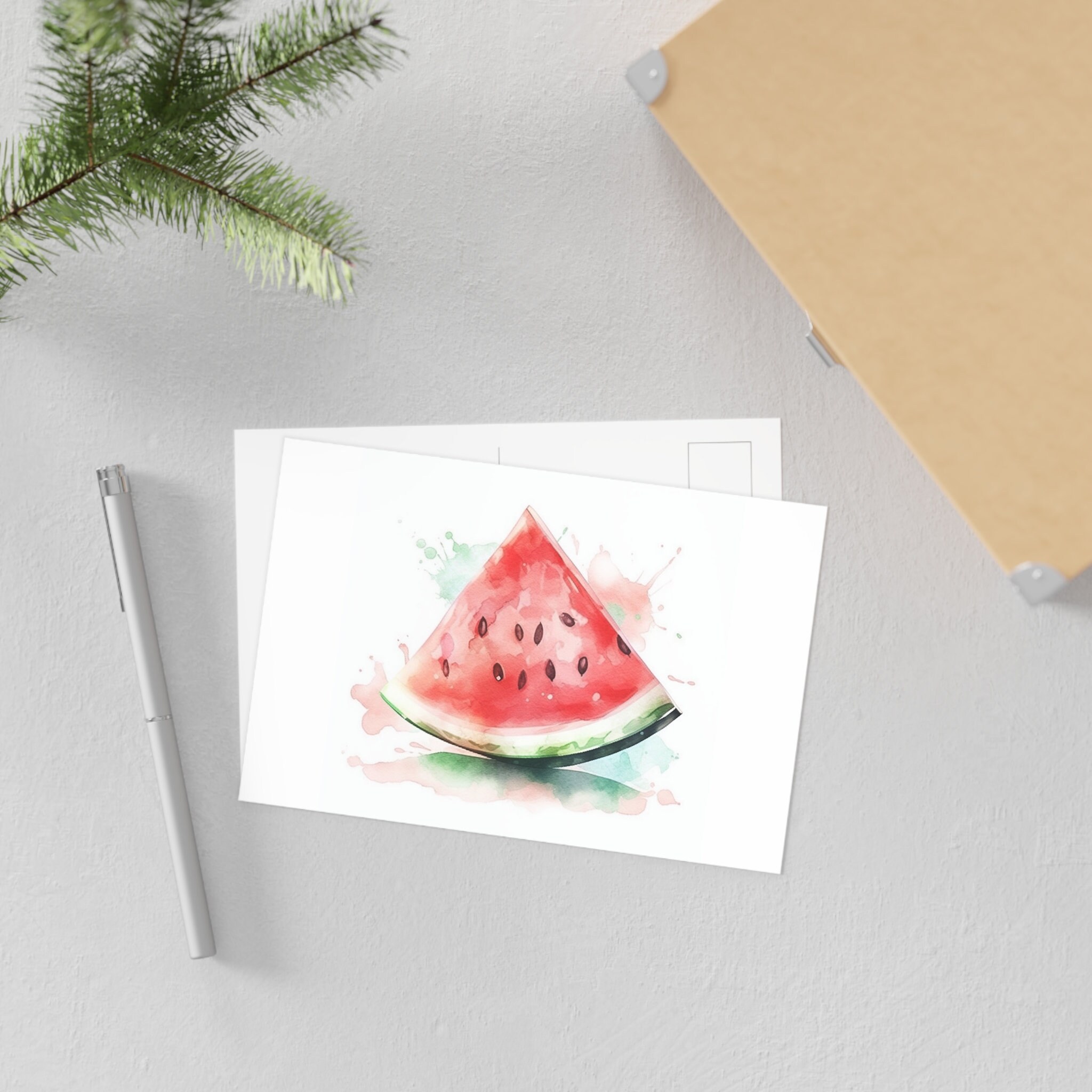 Watermelon Watercolor Clipart Summer Fruits In Watercolor Digital