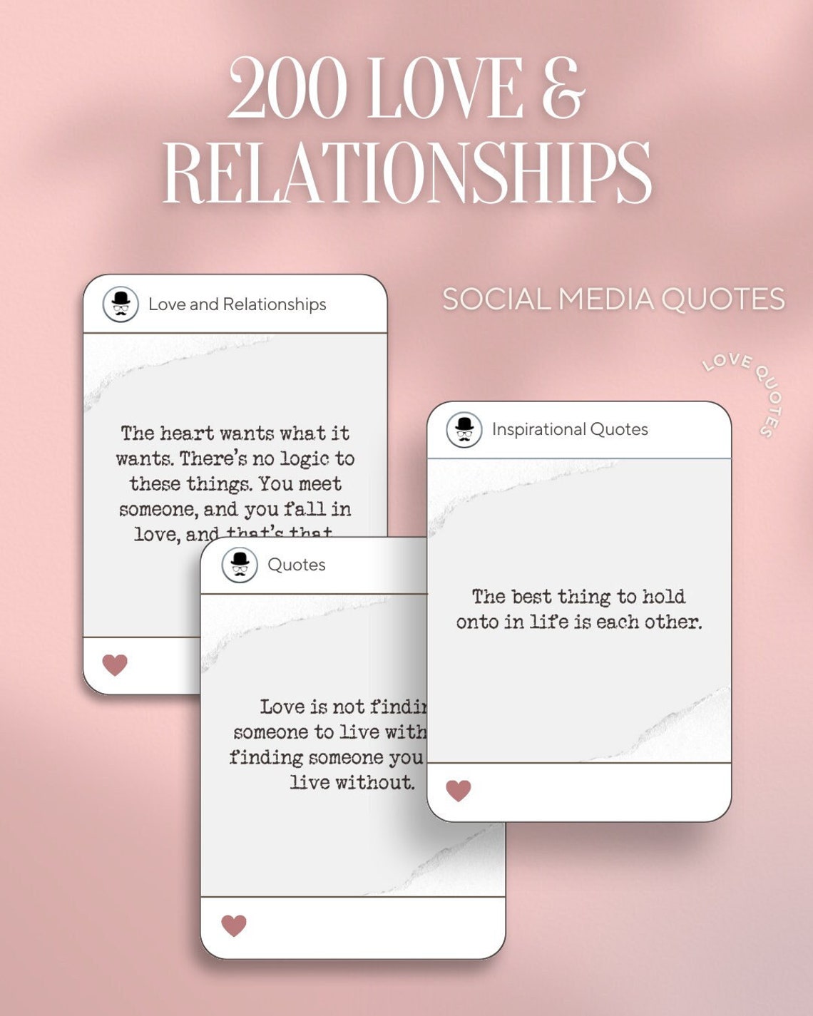Love and Relationships Quotes for Social Media Content Your Virtual ...
