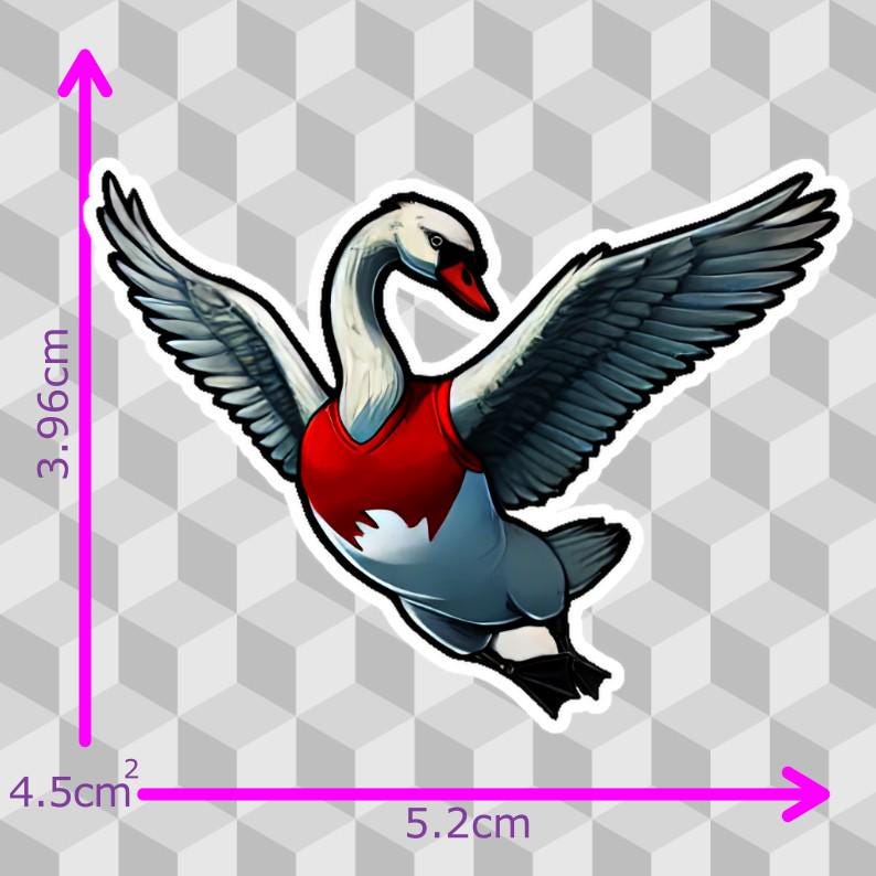 Sydney Swans AFL Football Bird Theme Sticker, Australian Sports Fan ...