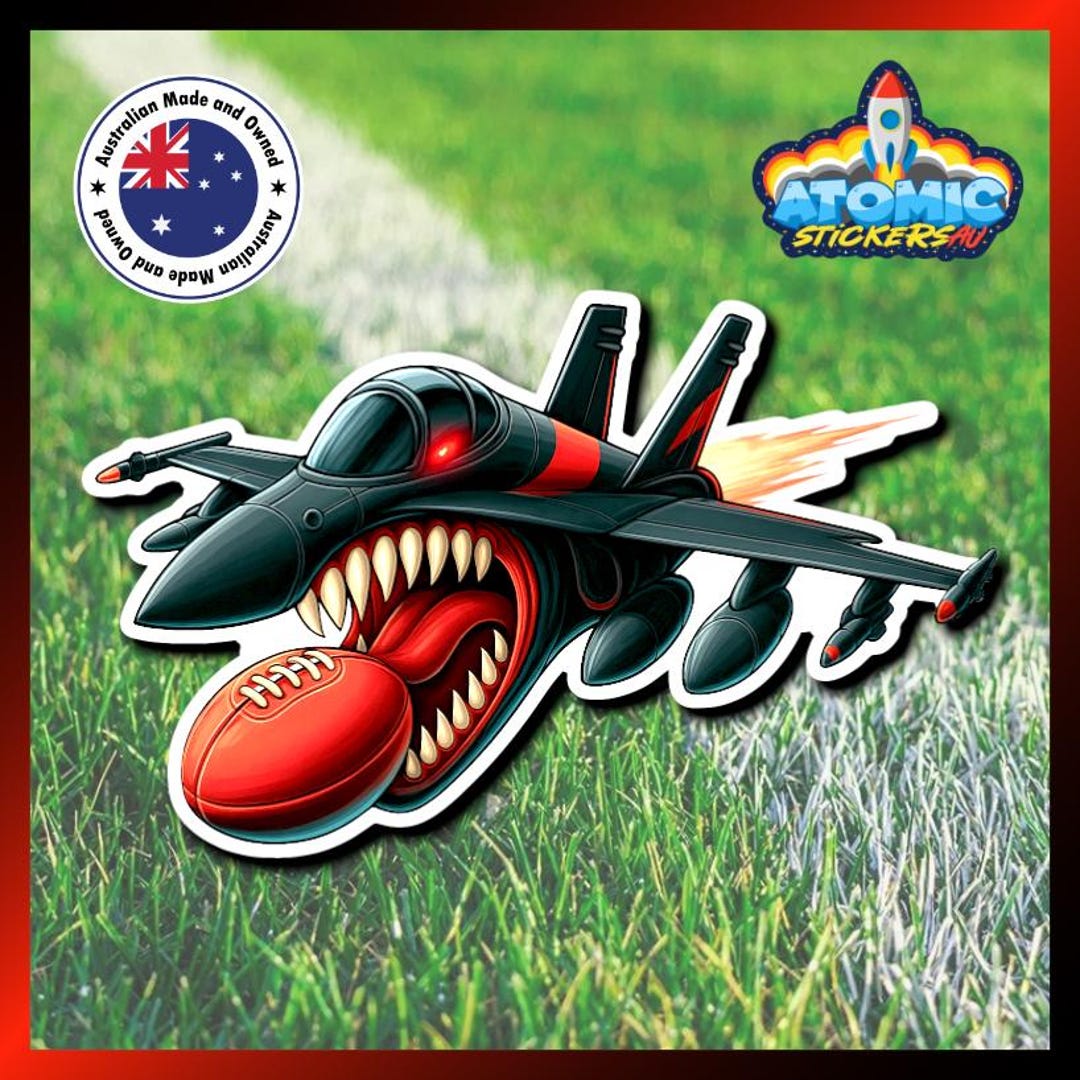 Essendon Bombers, AFL Football Sticker, Australian Football Fan Decal ...