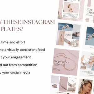 110 Jewelry Instagram Templates, Instagram Post Jewelry Canva Template ...