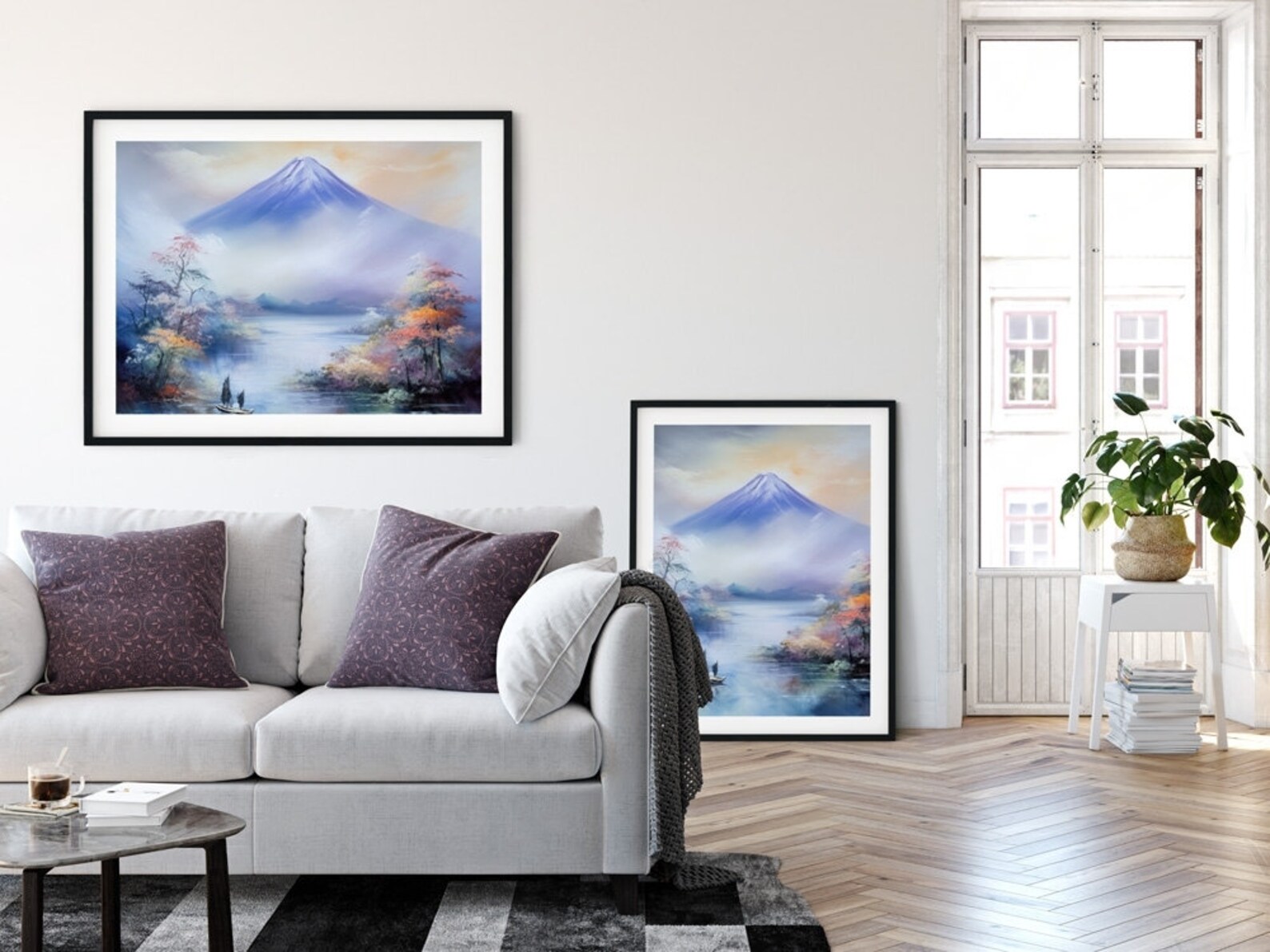 Printable Mount Fuji Oil Painting: Bring the Beauty of Japan Into Your ...