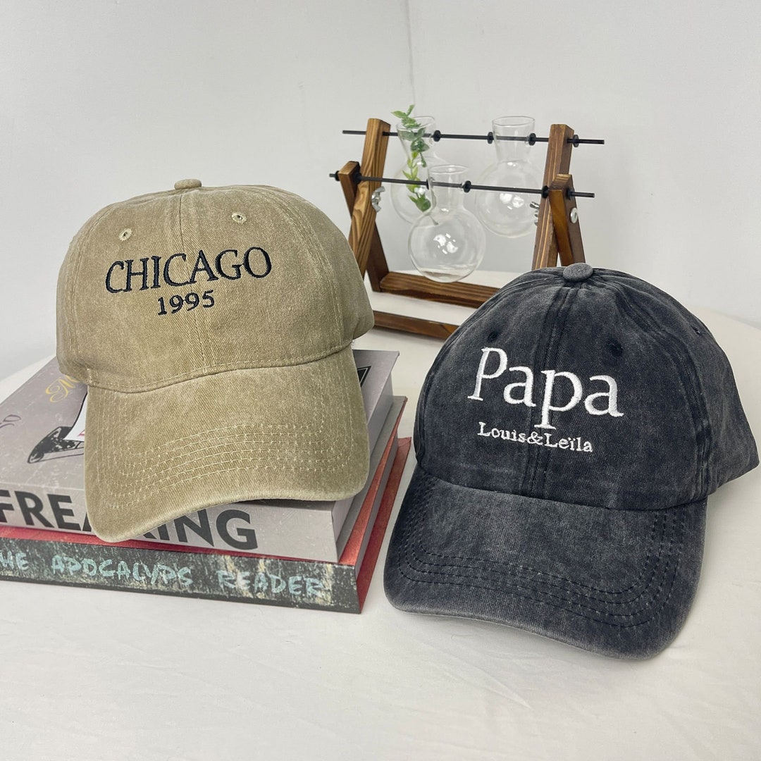 Custom Embroidered Grandpa Hat, Grandpa Cap With Date, Dad Hat, Vintage ...