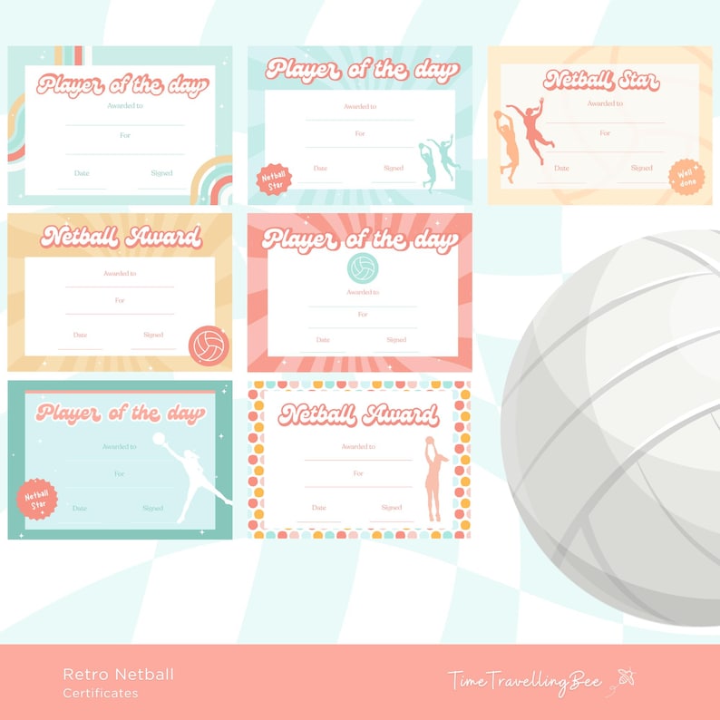 Certificates | Netball • School Awards • Sport Certificates - Etsy
