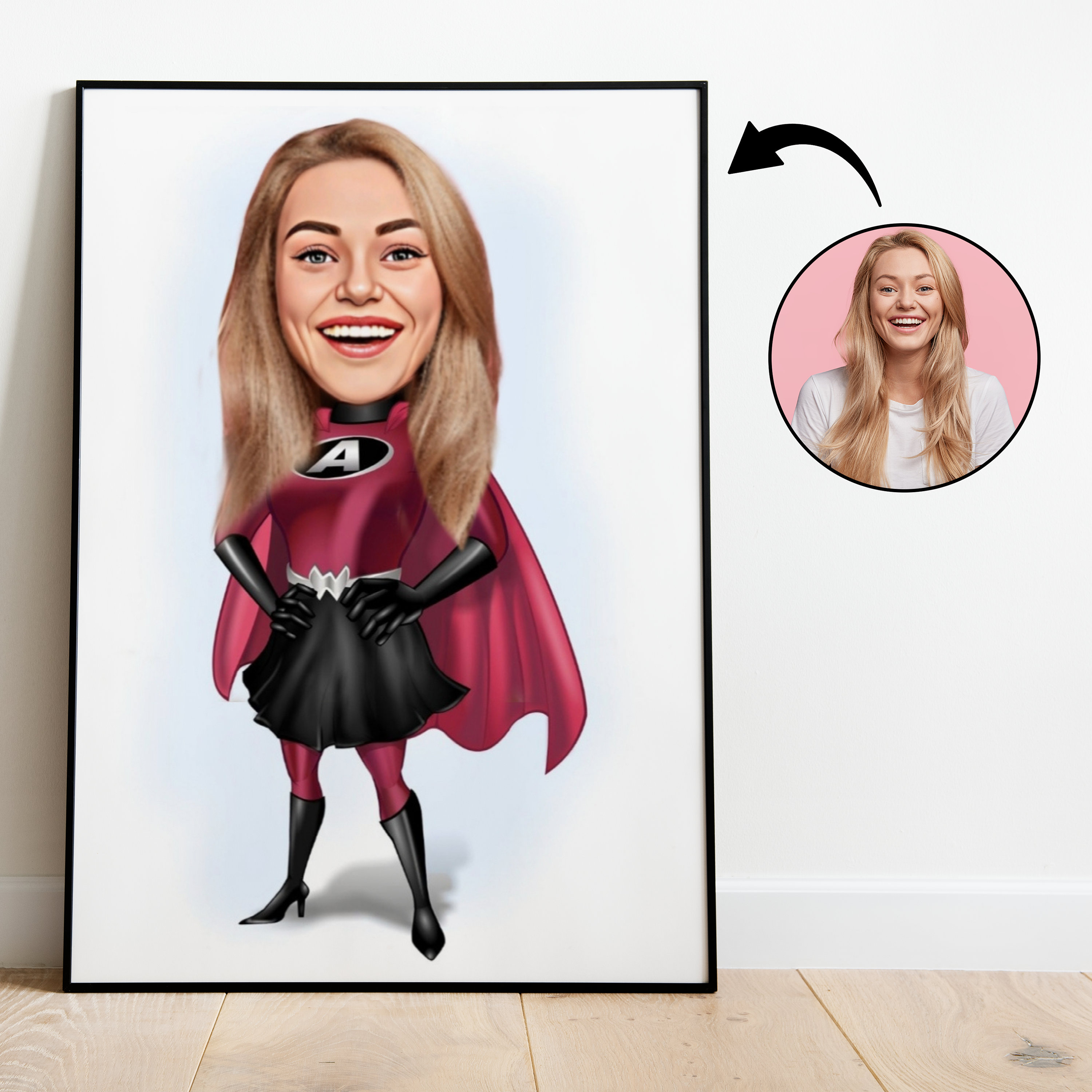 Custom Superhero Caricature: Personalized Hero Portrait - Etsy