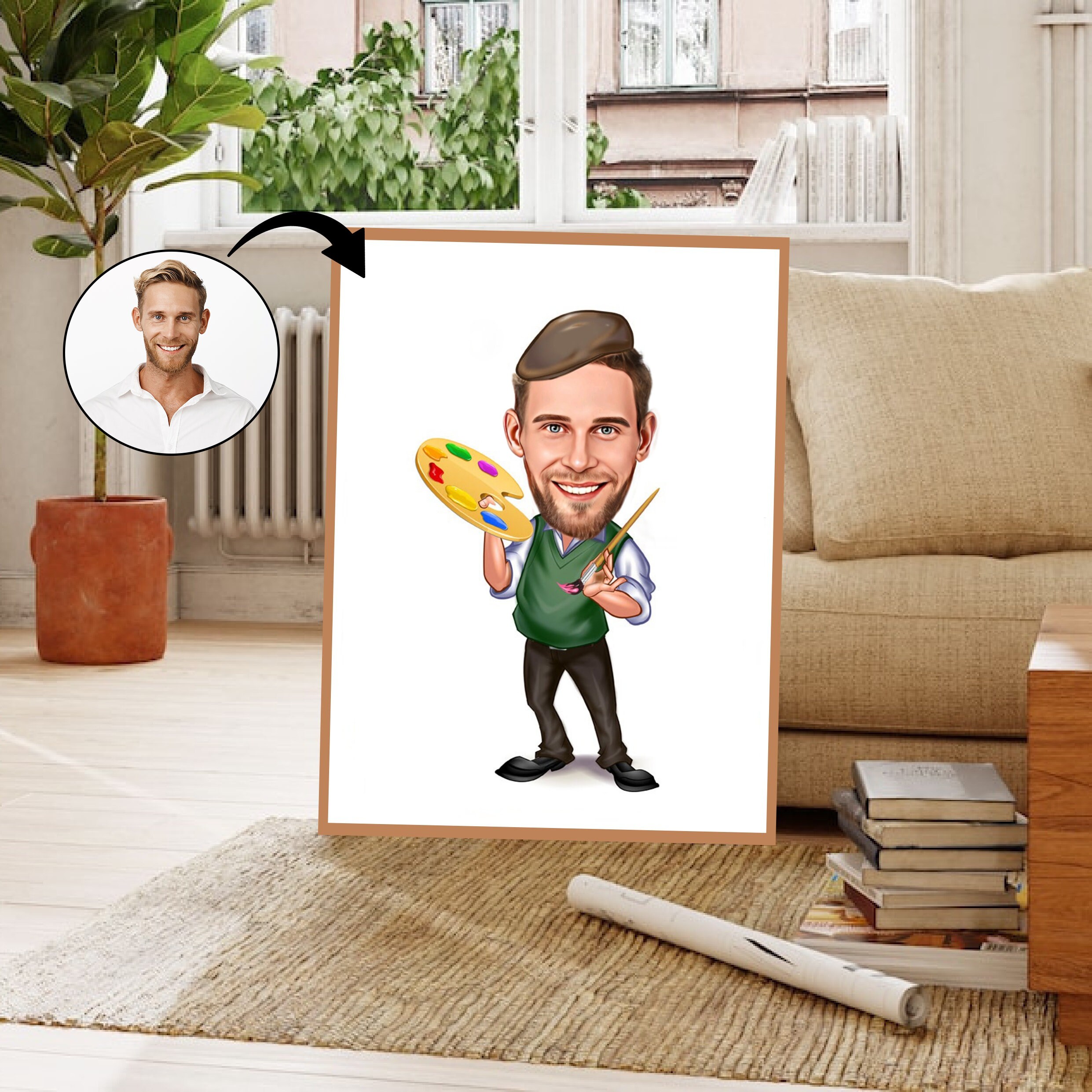 Custom Artist Caricature Personalized Creative Portrait Gift - Etsy