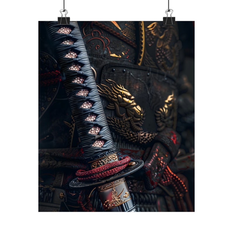 Matte Vertical Wall Art Poster Katana Sword - Etsy