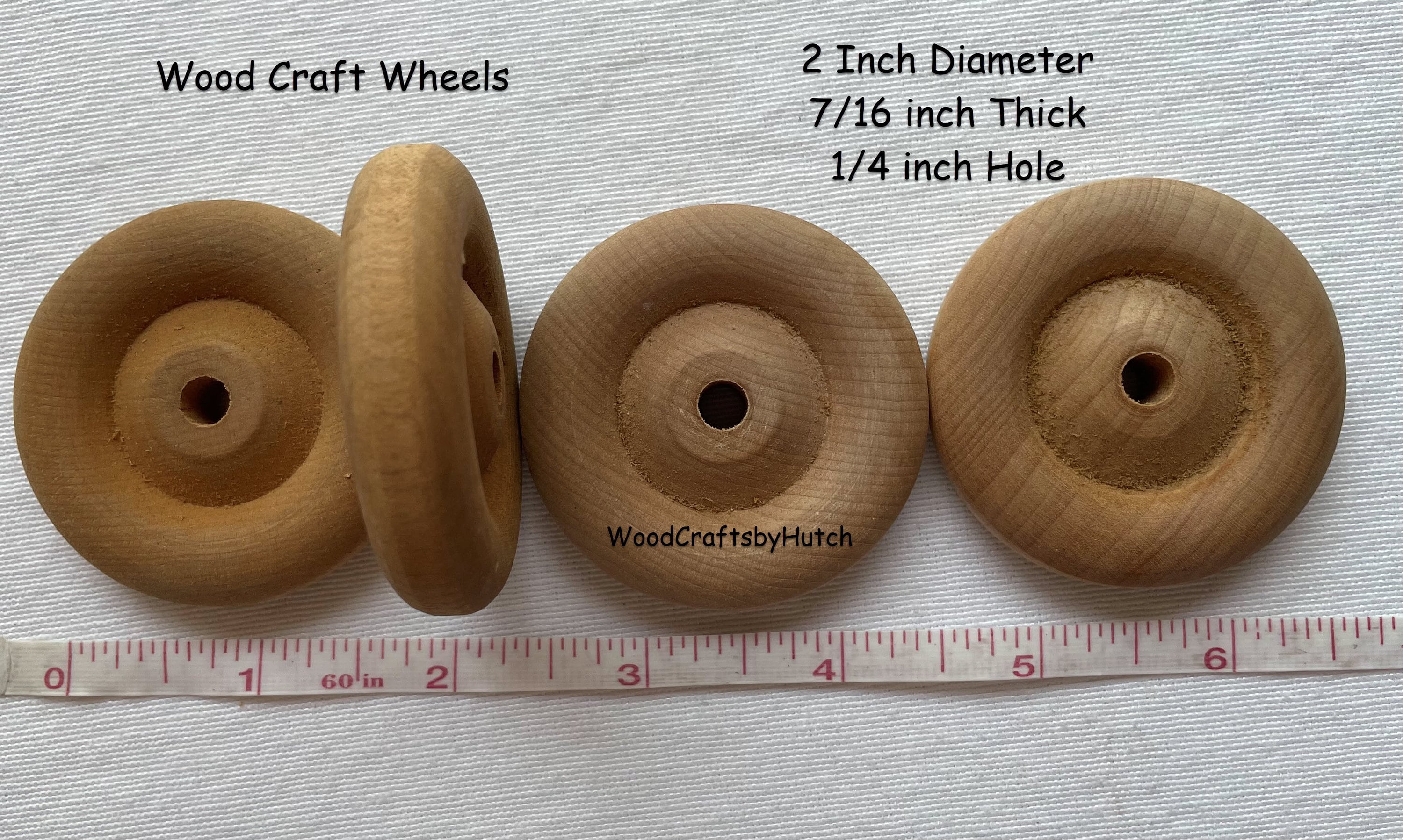 Wood Craft Wheels for Cars Trains Trucks Pull Toys Arts and Craft ...