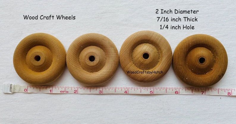 Wood Craft Wheels for Cars Trains Trucks Pull Toys Arts and Craft ...