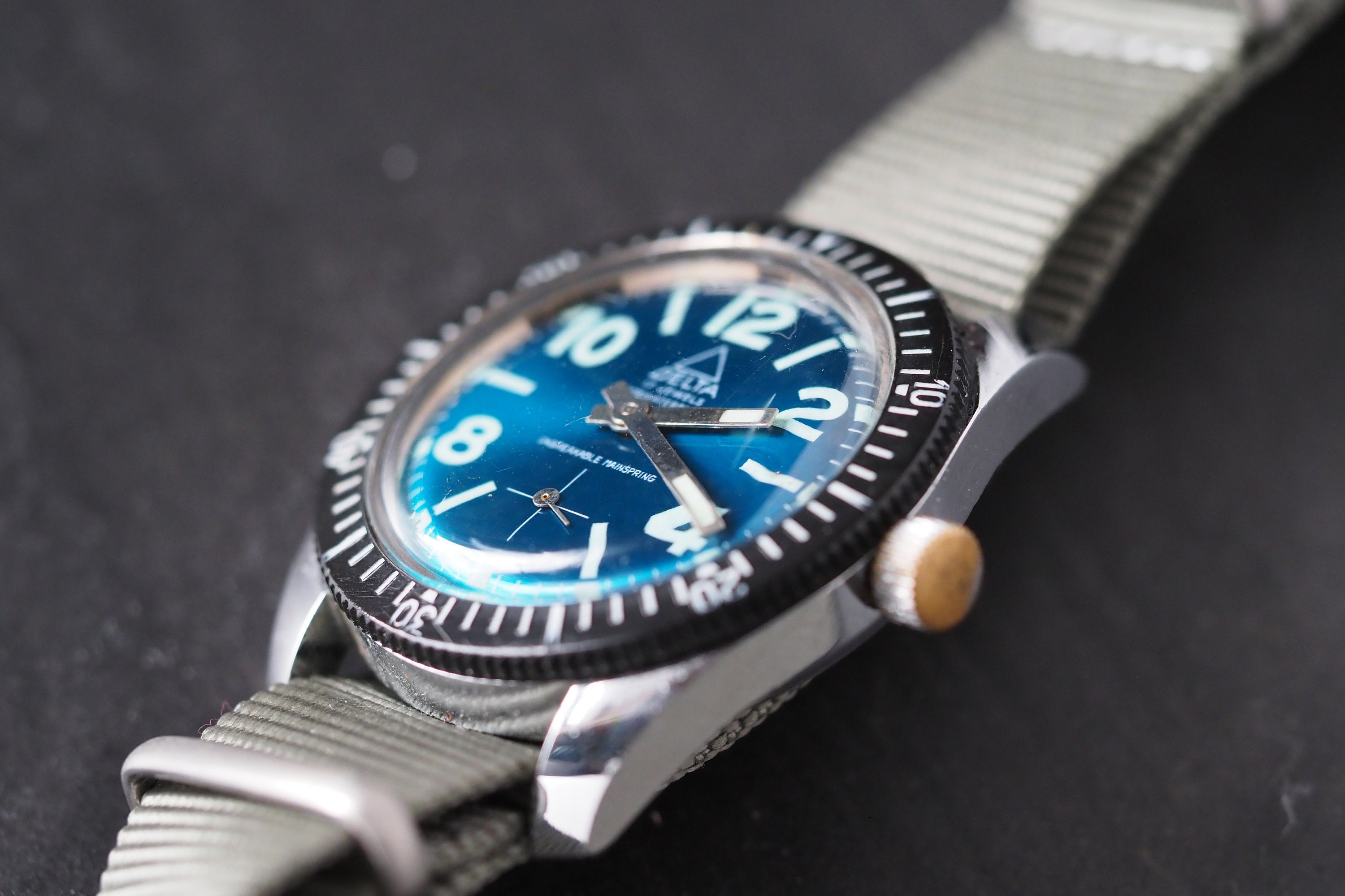 Dive Watch Delta Vintage Watch 1970 17jewels - Etsy