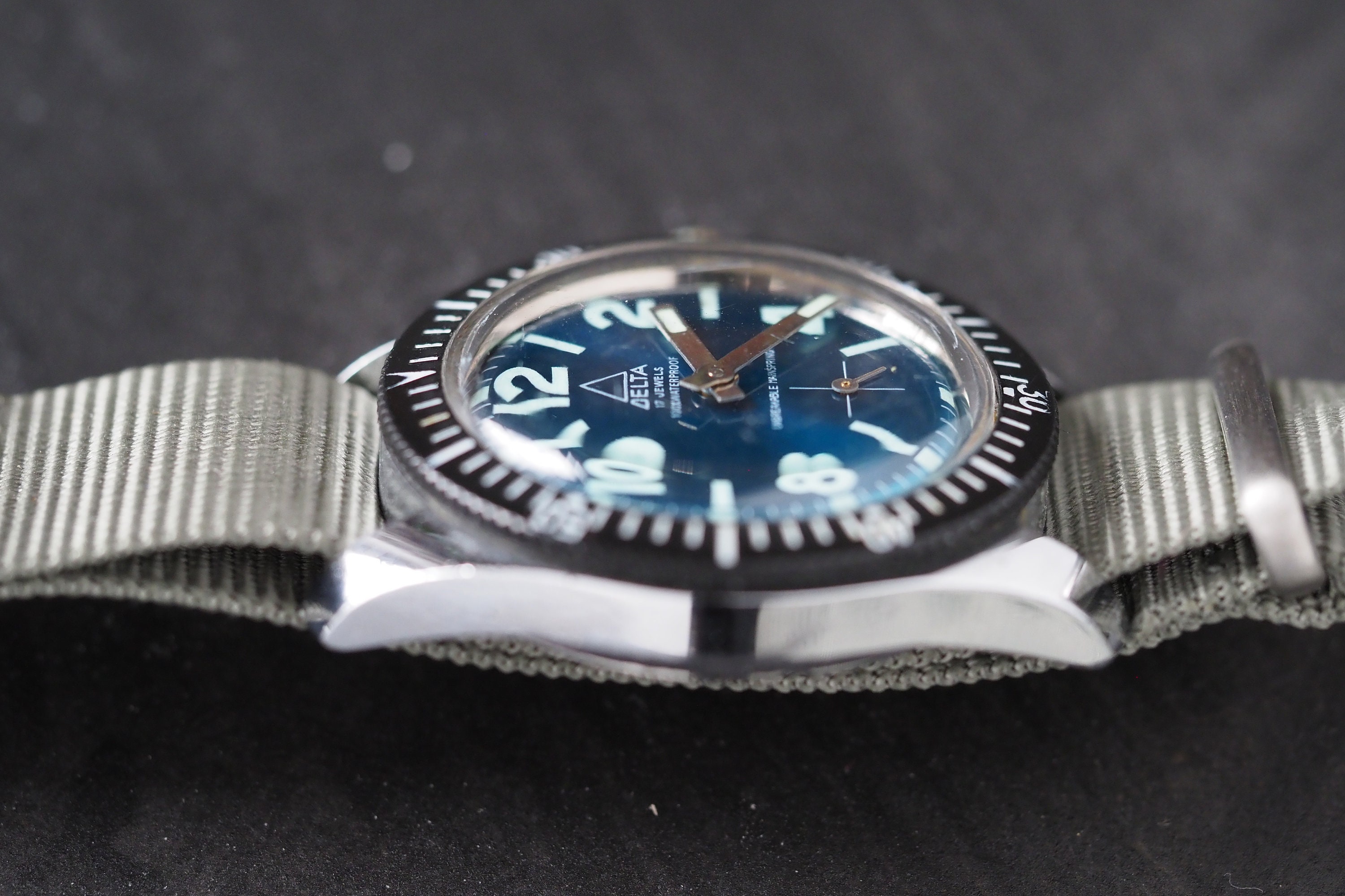 Dive Watch Delta Vintage Watch 1970 17jewels - Etsy