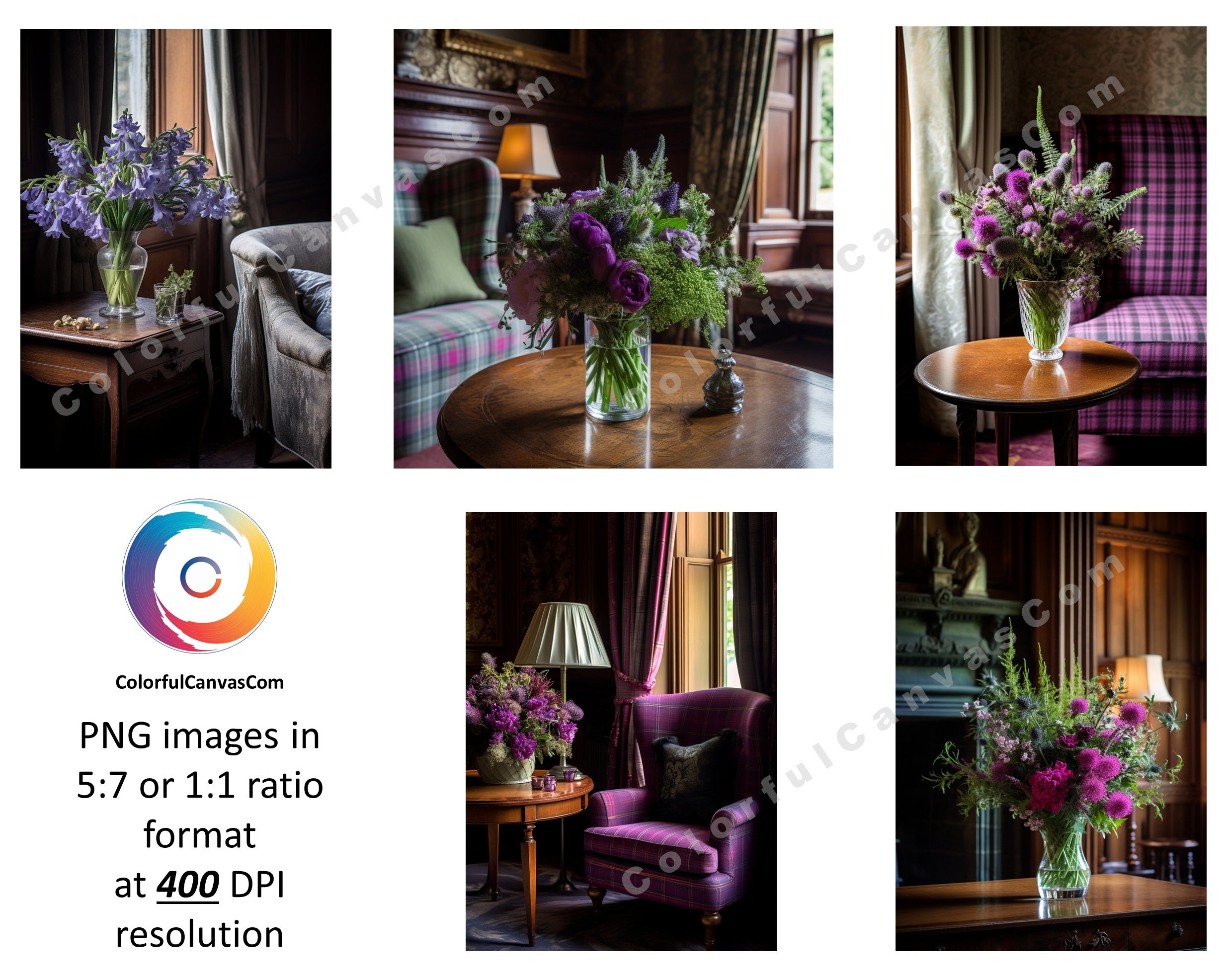 Scottish Scenes – A Warm Welcome – A Set of 23 Digital Art PNG Images ...