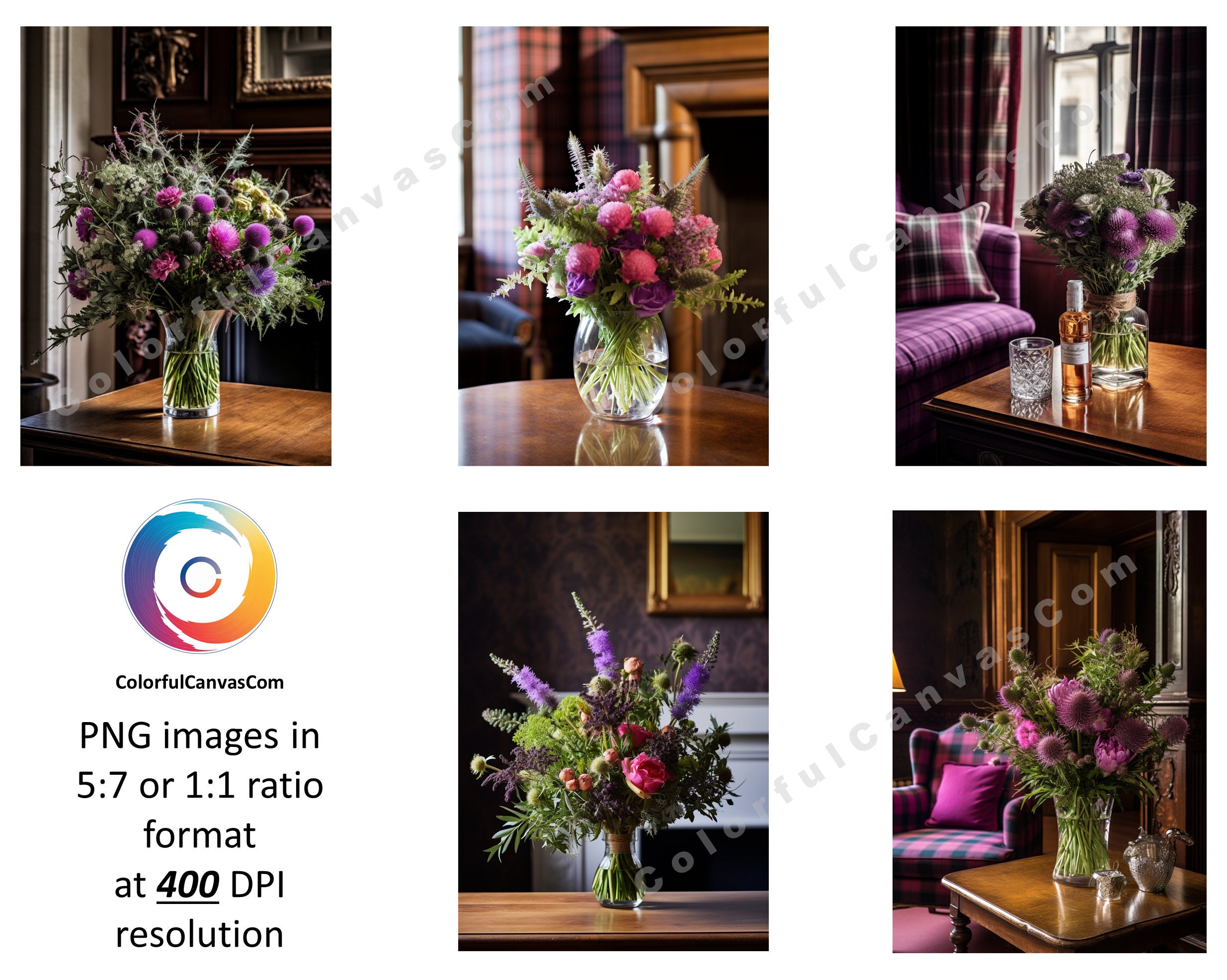 Scottish Scenes – A Warm Welcome – A Set of 23 Digital Art PNG Images ...