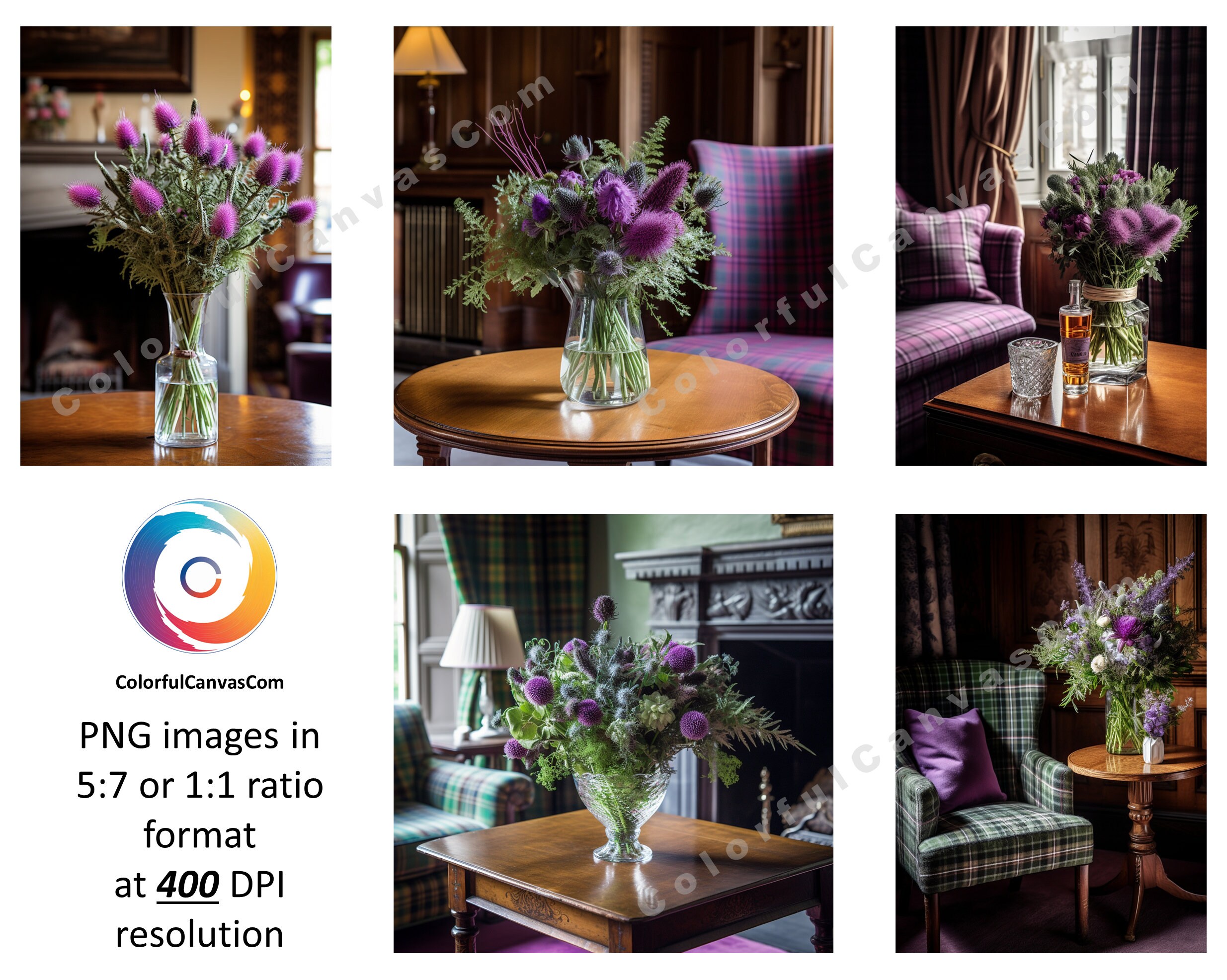 Scottish Scenes – A Warm Welcome – A Set of 23 Digital Art PNG Images ...