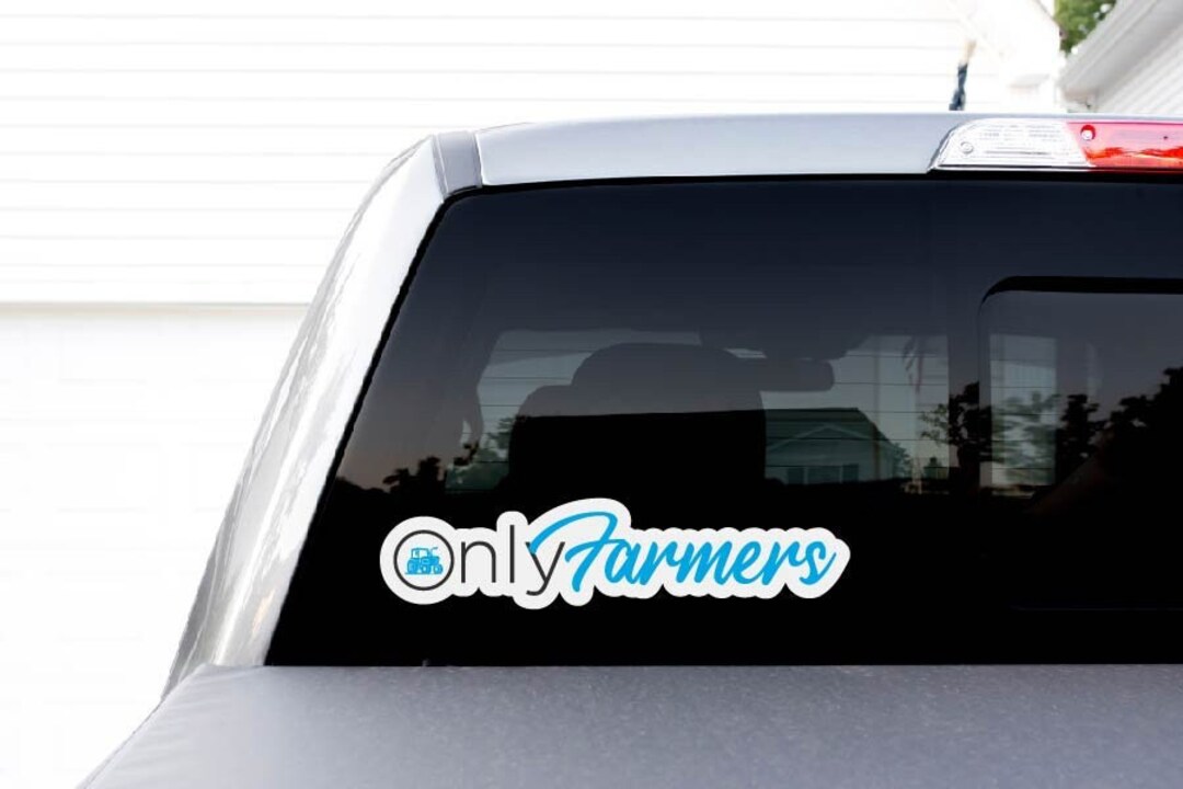 Onlyfarmers Die Cut Vinyl Sticker, Onlyfans Take Off, Parody Sticker ...