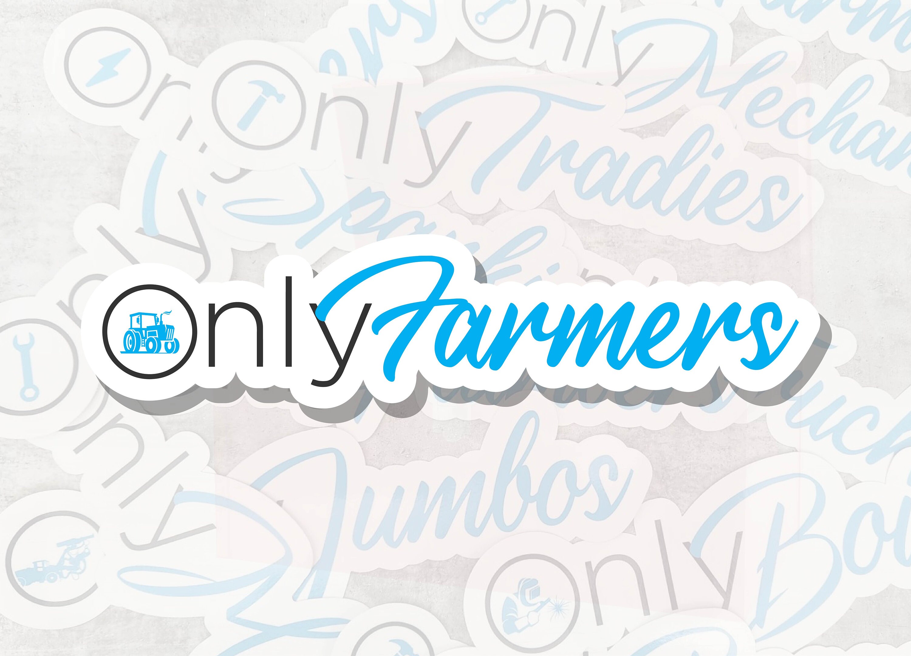 Onlyfarmers Die Cut Vinyl Sticker, Onlyfans Take Off, Parody Sticker ...