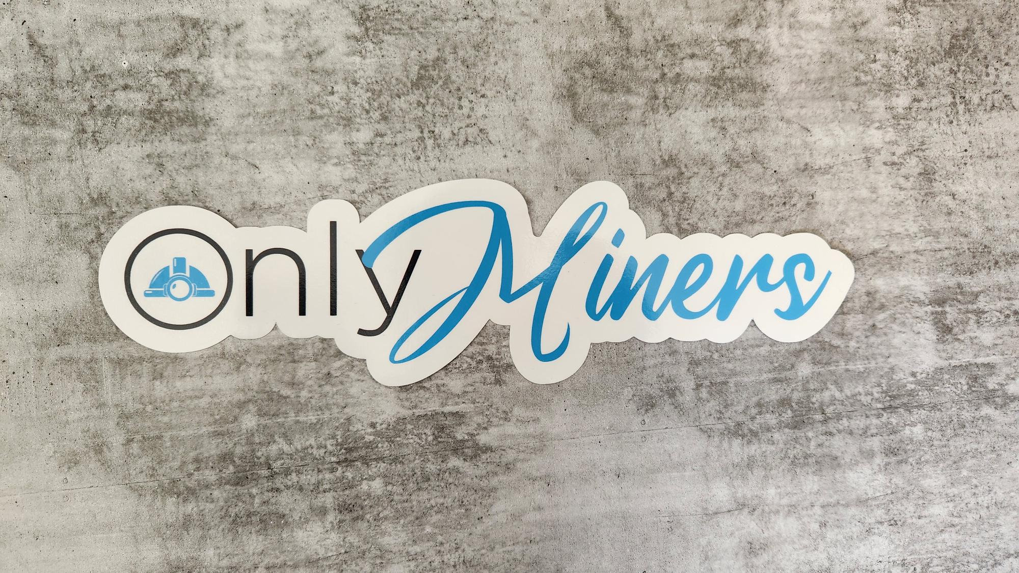 Onlyminers Die Cut Vinyl Sticker, Onlyfans Take Off, Parody Sticker for ...