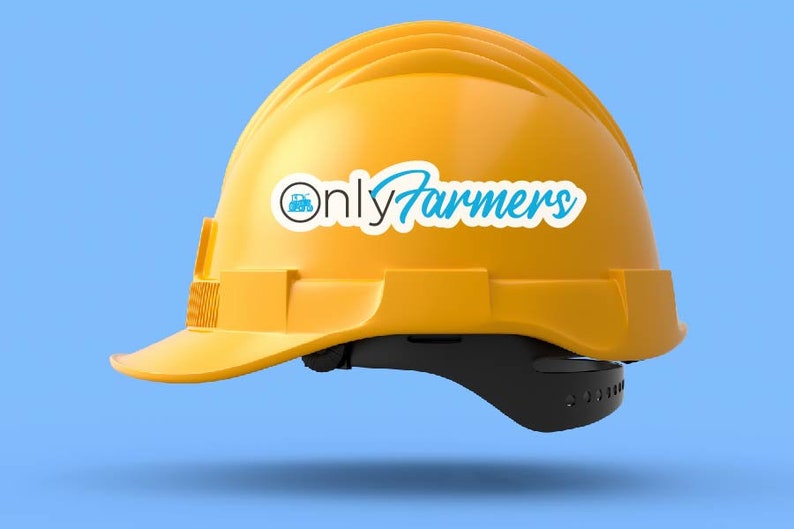 Onlyfarmers Die Cut Vinyl Sticker, Onlyfans Take Off, Parody Sticker for Toolbox, Cap, Tractor ...