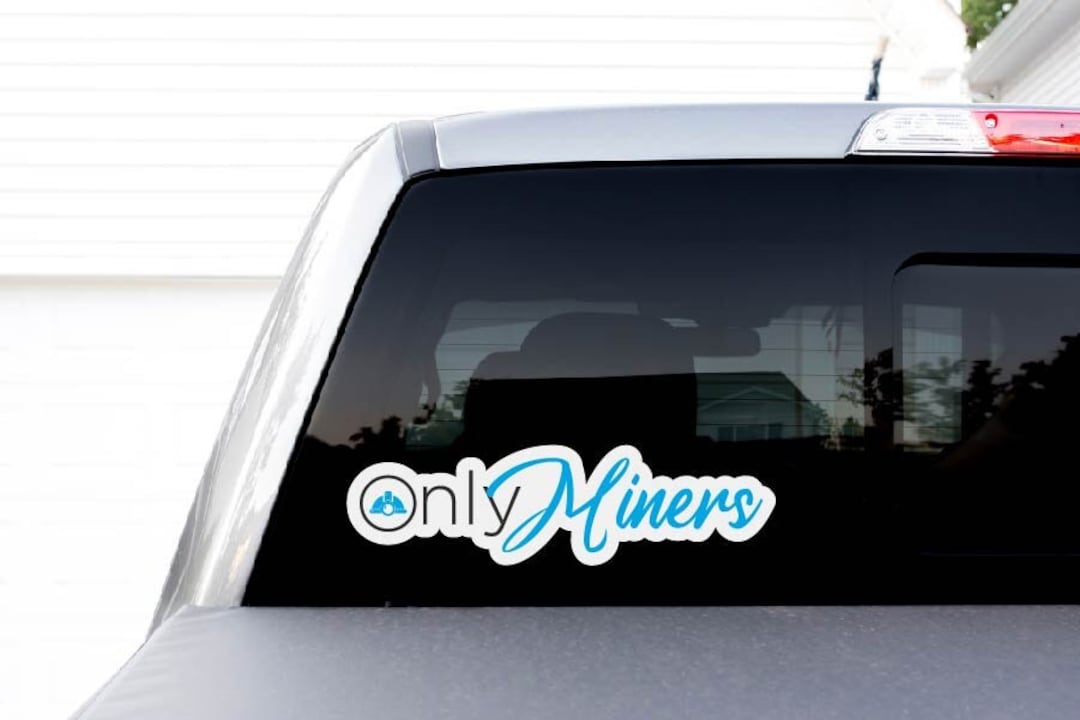 Onlyminers Die Cut Vinyl Sticker, Onlyfans Take Off, Parody Sticker for ...