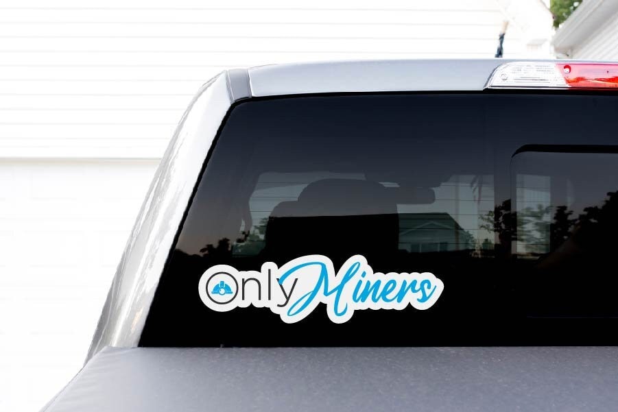Onlyminers Die Cut Vinyl Sticker, Onlyfans Take Off, Parody Sticker for ...