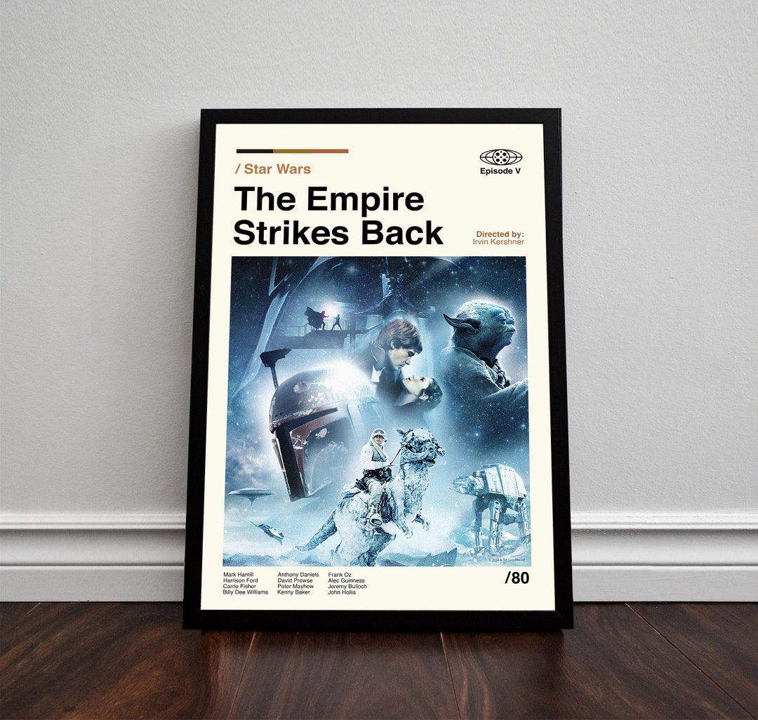 The Empire Strikes Back Poster the Empire Strikes Back Art - Etsy