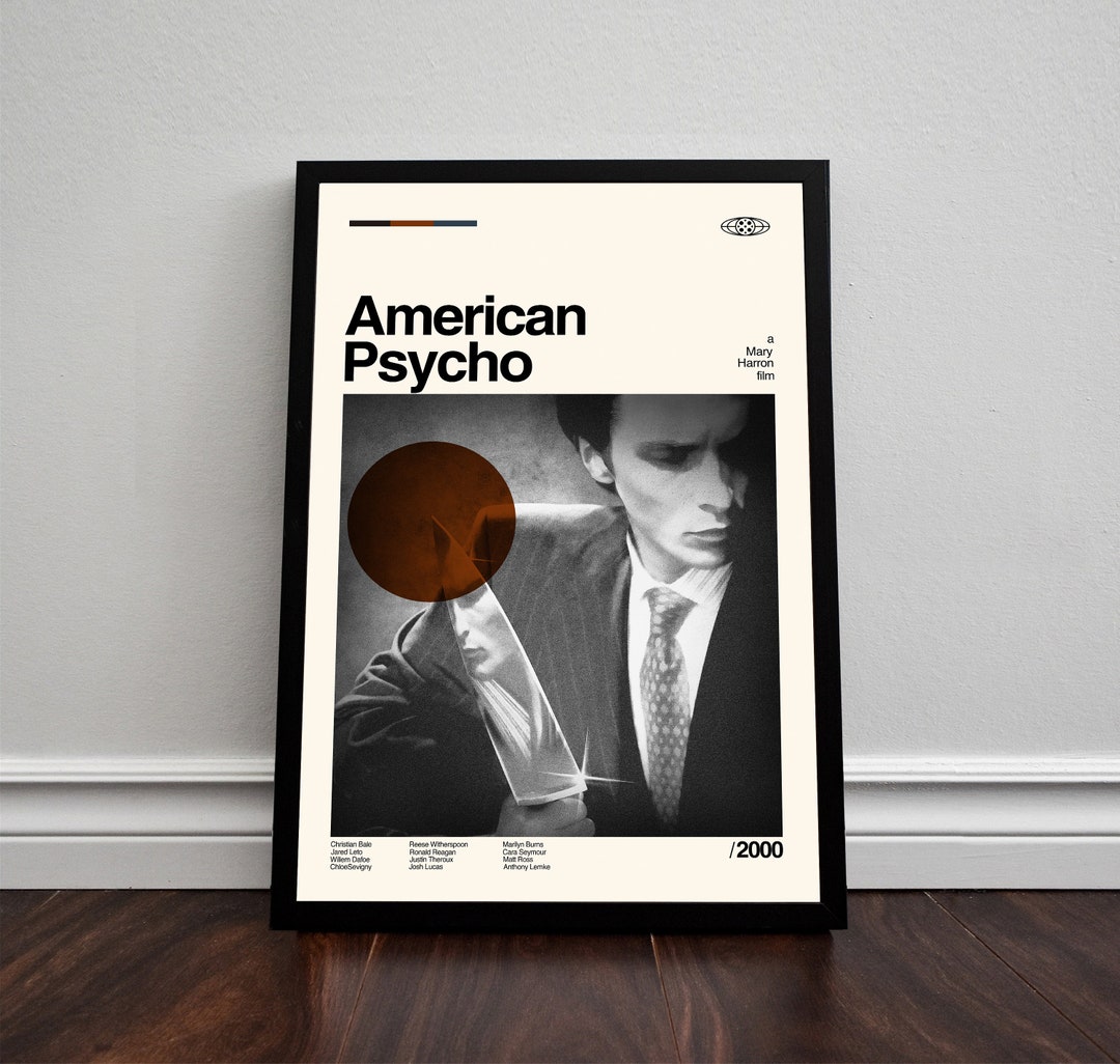 American Psycho Poster American Psycho Art Minimalist Art - Etsy