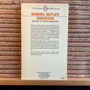 Erewhon by Samuel Butler, Edited With an Introduction by Peter Mudford ...