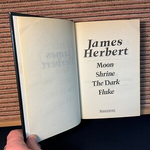 Moon, Shrine, the Dark, Fluke by James Herbert complete and Unabridged First Omnibus Edition ...