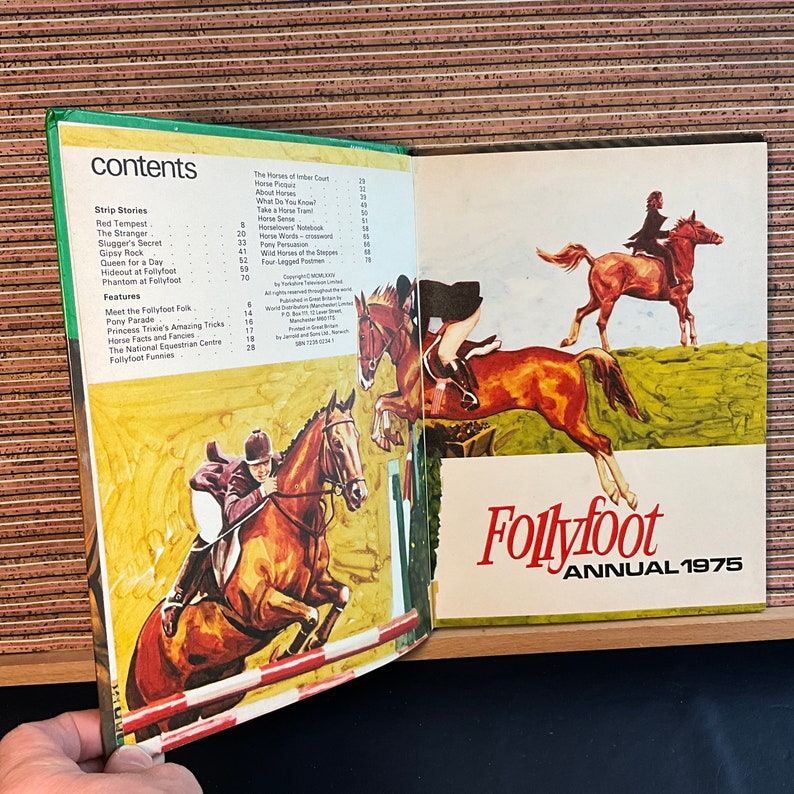 Follyfoot Annual 1975 - Illustrated Hardback, World Distributors ...