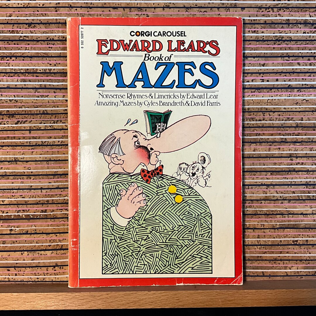 Edward Lear's Book of Mazes: Nonsense Songs & Limericks by - Etsy