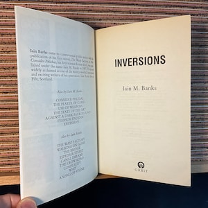 Inversions by Iain M. Banks Vintage First UK Paperback Edition, an ...
