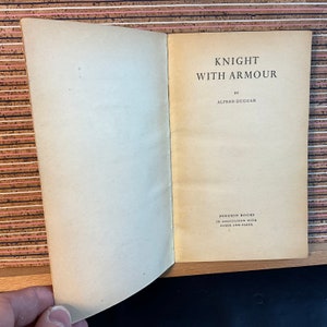 Knight With Armour by Alfred Duggan First Penguin Paperback Edition ...
