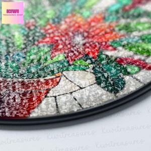 Christmas Cactus GLASS Sun Catcher | Schlumbergera Sun Catcher Ornament ...