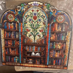Acrylic Library Window Hanging: Book Lover Home Decor - Etsy