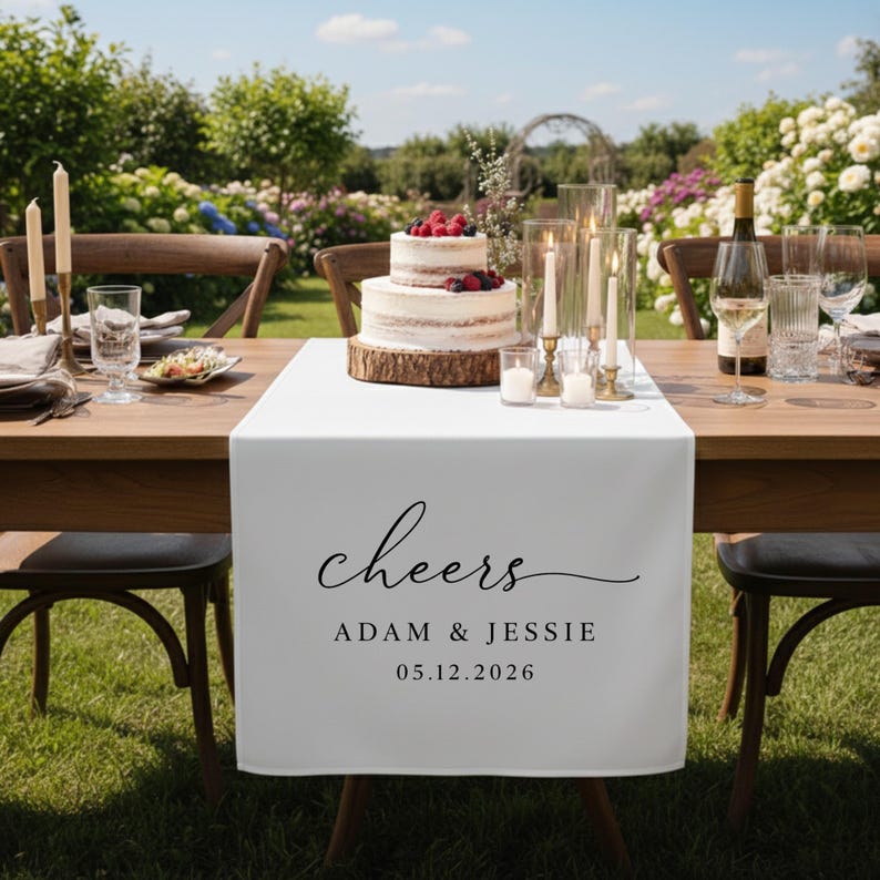 Custom Wedding Table Sign With Names, and Date Reception Decor - Etsy UK