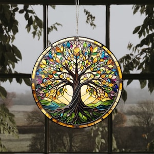 ACRYLIC Tree of Life Window Hanging, Tree of Life Gift, Meaningful Gift ...