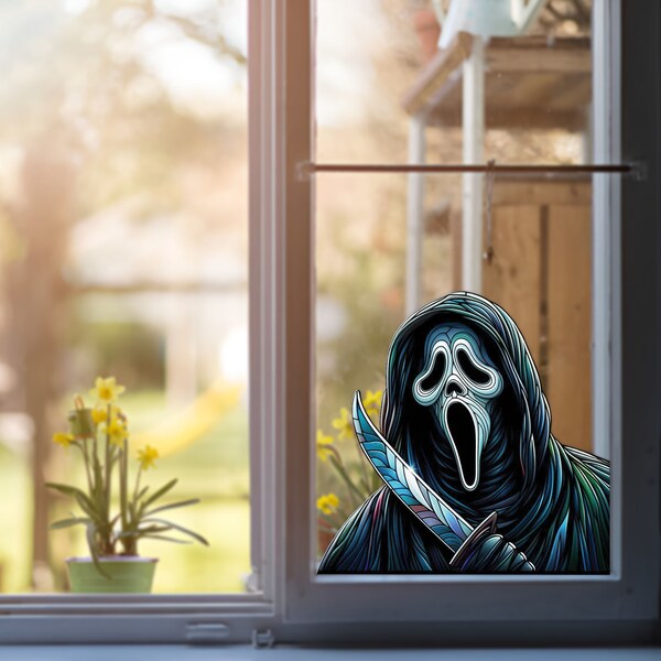 Horror Character Window Decal - Etsy
