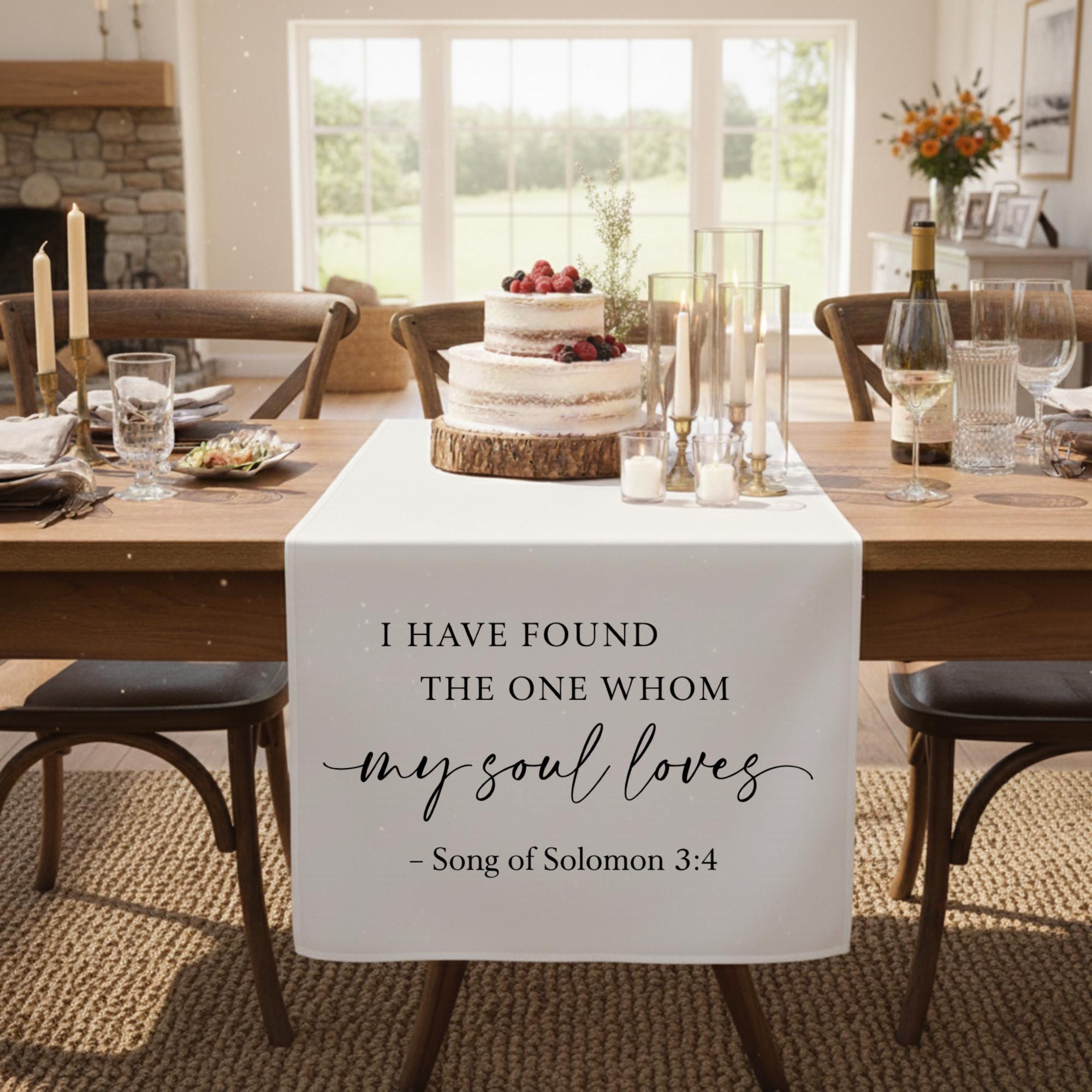 Christian Wedding Table Sign: Bible Verse Reception Decor - Etsy