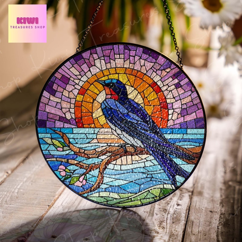 Purple Hanging Bird House - Etsy