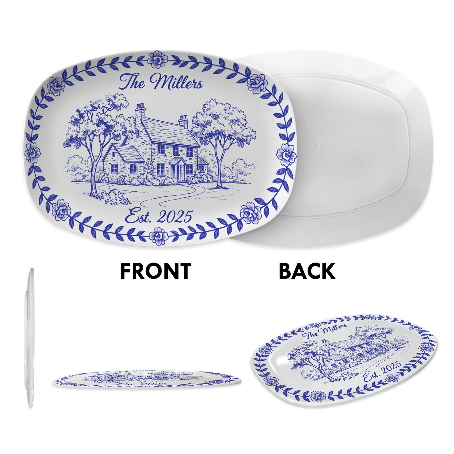 Custom House Platter: Personalized Chinoiserie Style Plate - DECOR Only ...